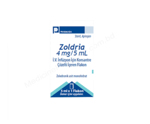 Zoledronic Acid Injection (Zoldria 4mg/ 5ml) Rx - MEDICINE FOR WORLD