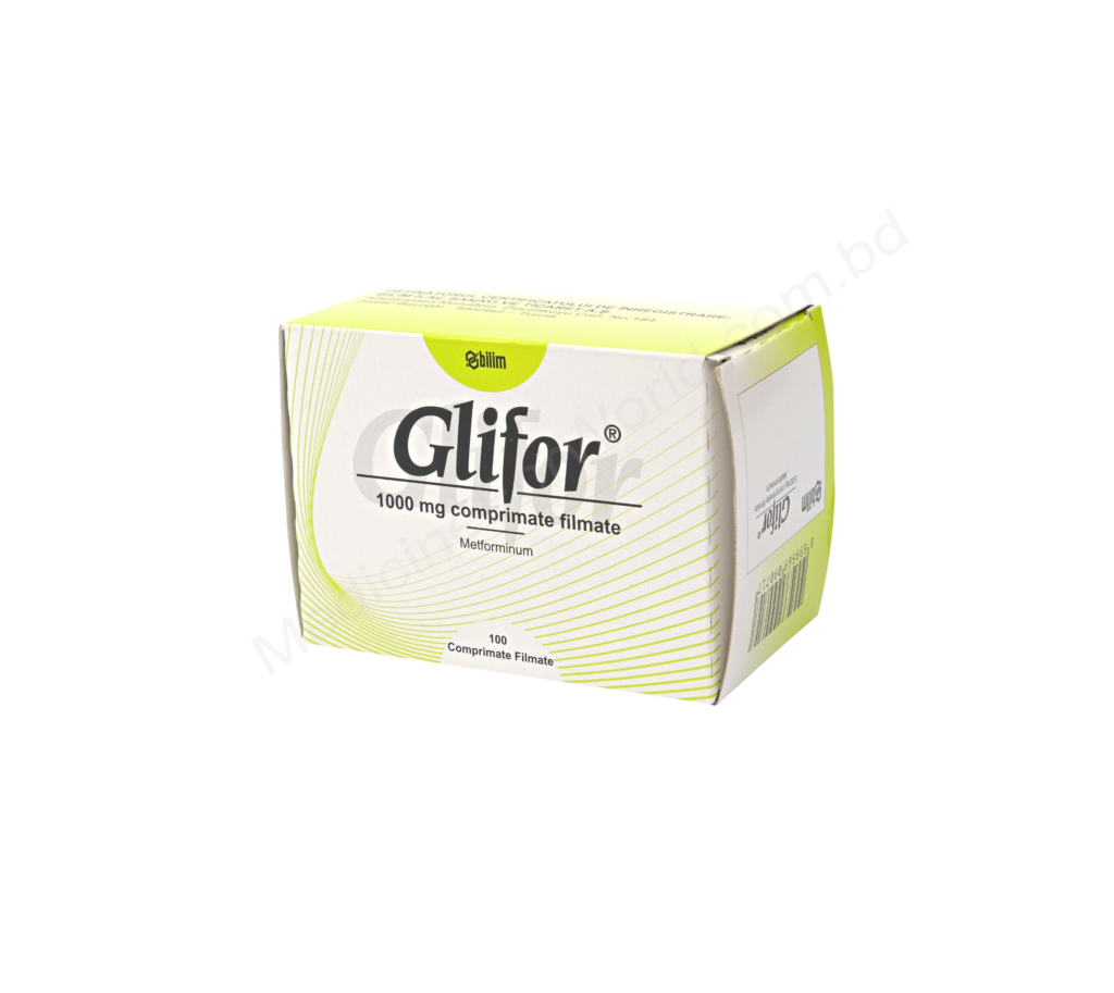 METFORMIN HYDROCHLORIDE (GLIFOR 1000mg/ 850mg) Rx - MEDICINE FOR WORLD
